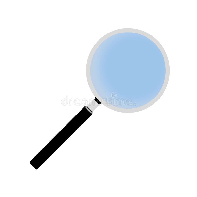 Magnifying Glass Vector Isolated Illustration Stock Illustration ...