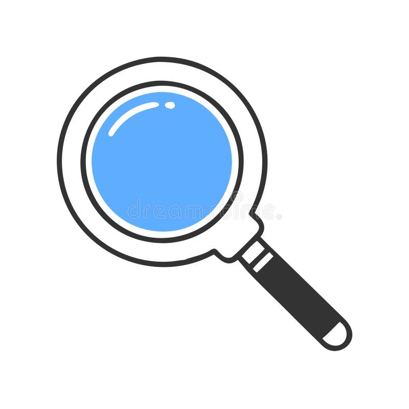 Magnifying Glass Vector for Search and Exploration Concepts Stock Image ...