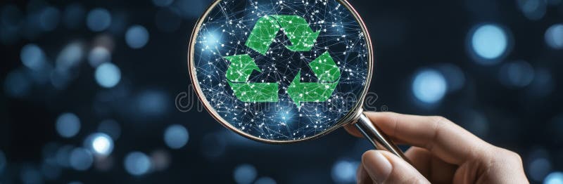 Magnifying Glass with Waste Reduction, Pollution, Reusing, and Resource ...