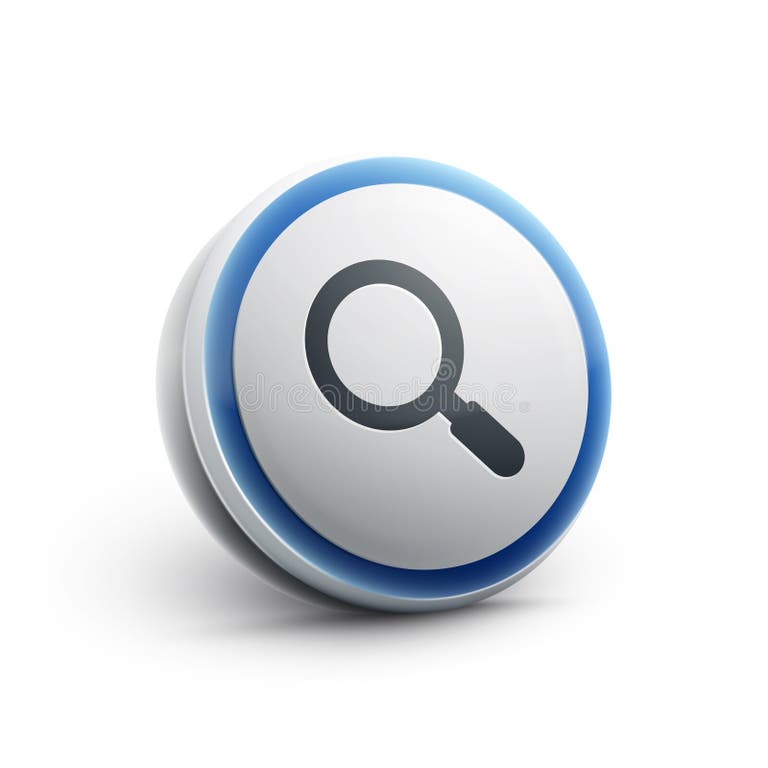 Magnifying glass web icon stock illustration. Illustration of glass ...
