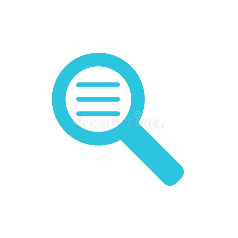 Magnifying Glass Zoom Icon, Isolated on White Background Stock Vector ...