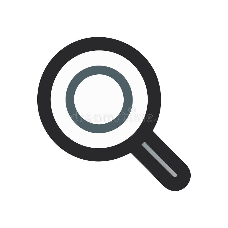Magnifying Icon for Detailed Viewing Stock Vector - Illustration of ...