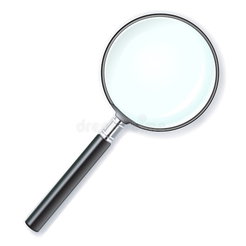 Magnifying glass stock vector. Illustration of glossy - 16049566