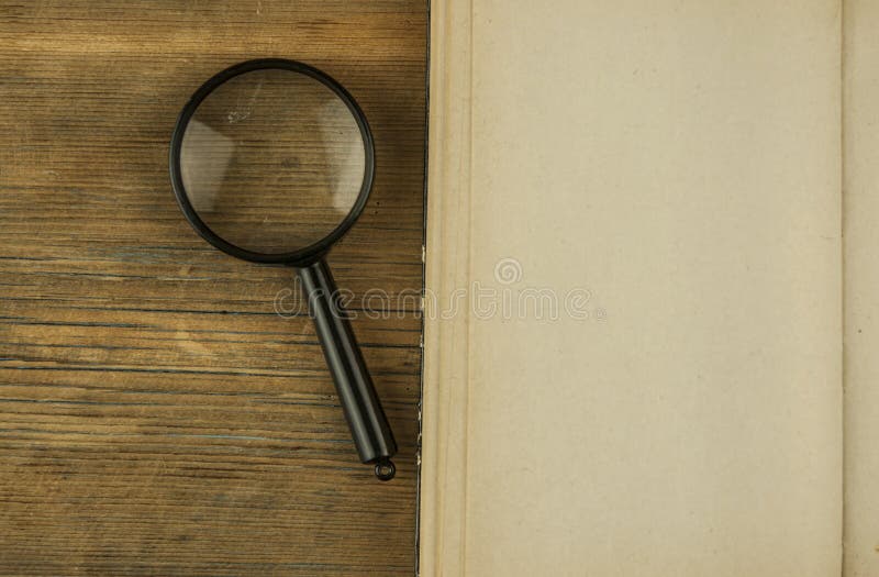 Lens on book stock photo. Image of document, look, increase - 21043272