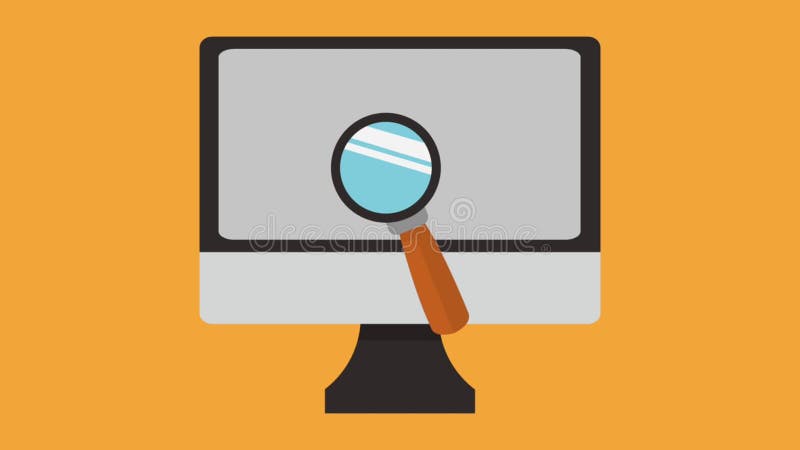 Documents with Magnifying Glass Animation Stock Video - Video of ...