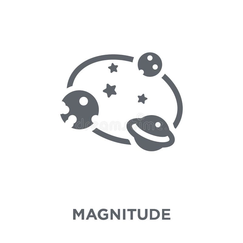 Magnitude Icon from Astronomy Collection. Stock Vector - Illustration ...