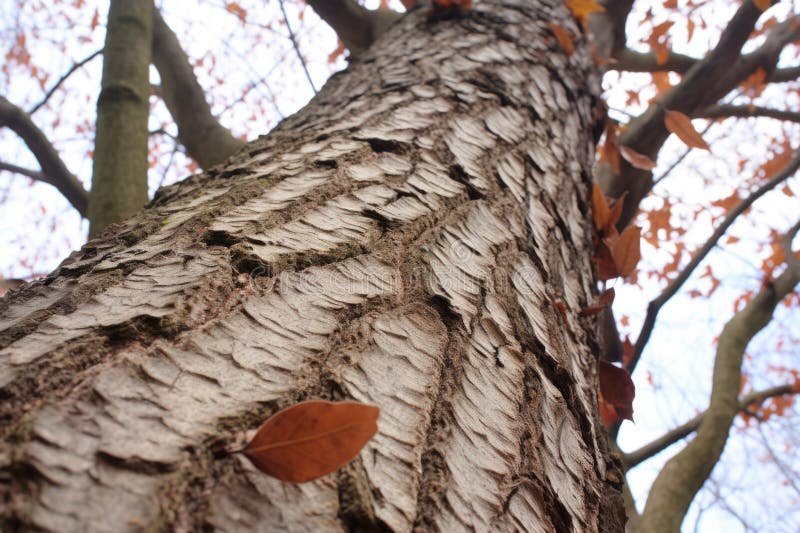 Magnolia bark off the tree stock image. Image of stripped - 291654929