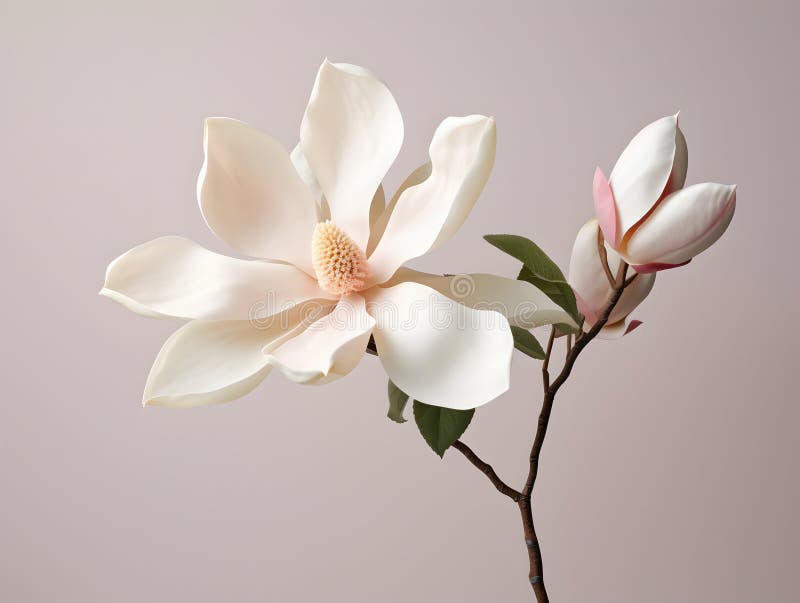 Magnolia Flower in Studio Background, Single Magnolia Flower, Beautiful ...