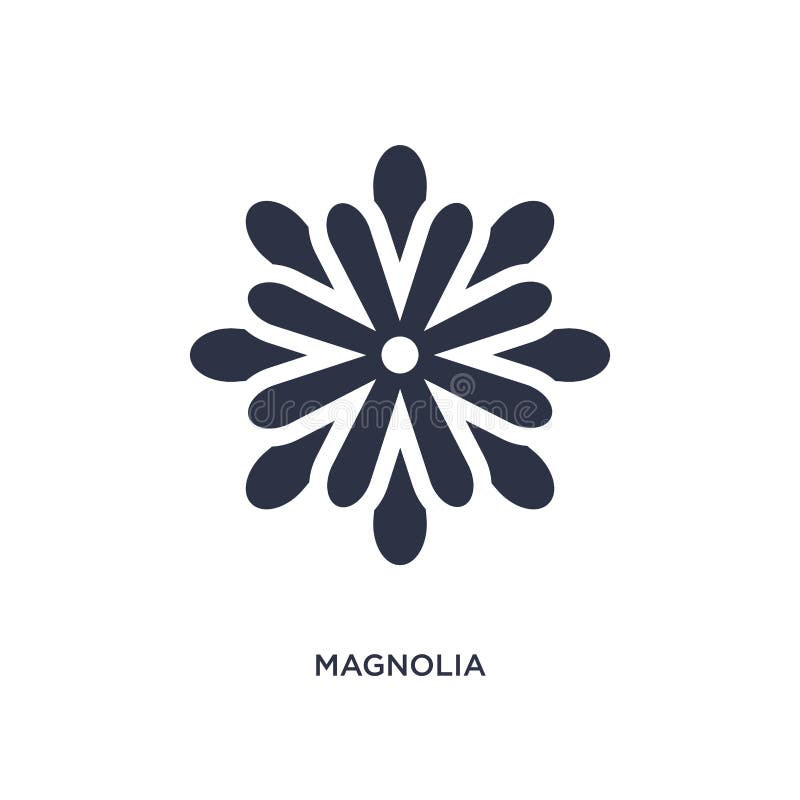 Magnolia Icon in Trendy Design Style. Magnolia Icon Isolated on White ...