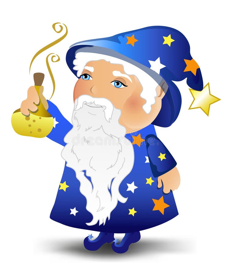 Mago ilustración del vector. Ilustración de magia, viejo - 20770168