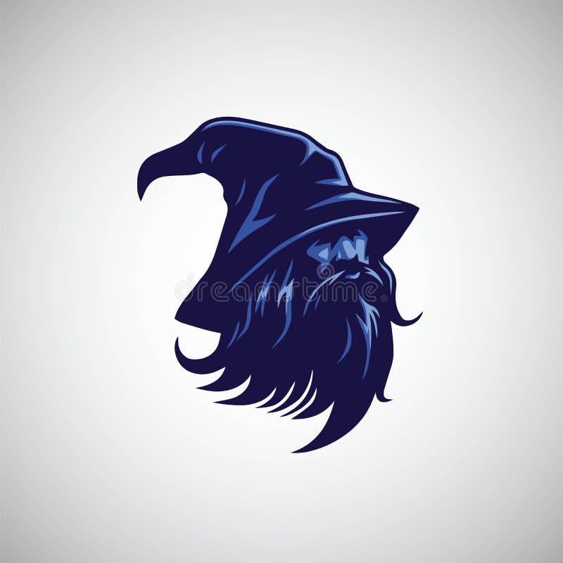 Mago Logo Character Design Vector Ilustración del Vector - Ilustración ...