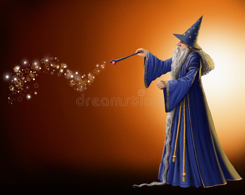 Diseño Mágico Del Símbolo Del Libro Del Mago Ilustración del Vector ...