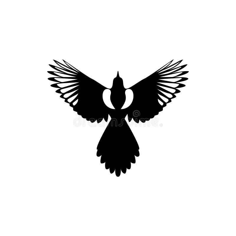 Magpie Bird Logo Icon Illustration Stock Vector - Illustration of icon ...