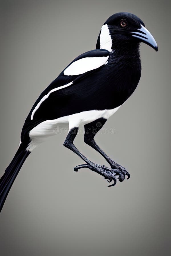 Magpie Animal. AI Generated. Stock Illustration - Illustration of pets ...