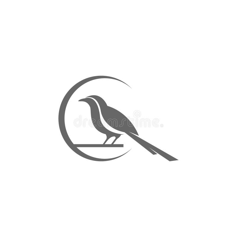 Magpie Logo Icon Illustration Design Stock Illustration - Illustration ...