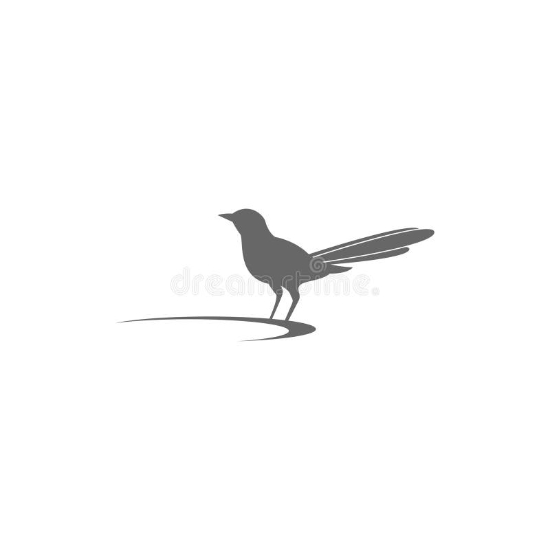 Magpie Logo Icon Illustration Design Stock Illustration - Illustration ...