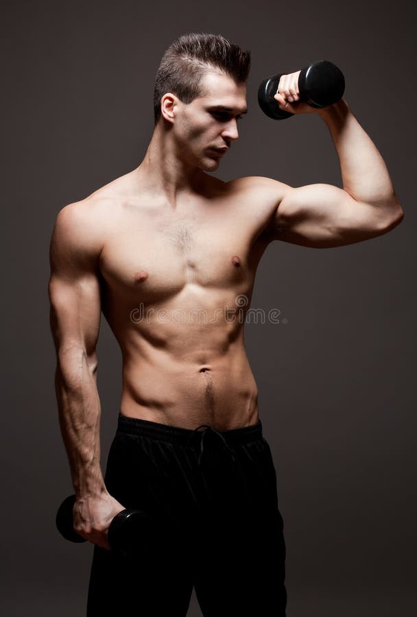 Magra e media. immagine stock. Immagine di idoneità, persona - 33652761