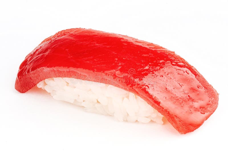 Maguro Sushi with Tuna Fish Stock Photo - Image of hand, food: 46506558