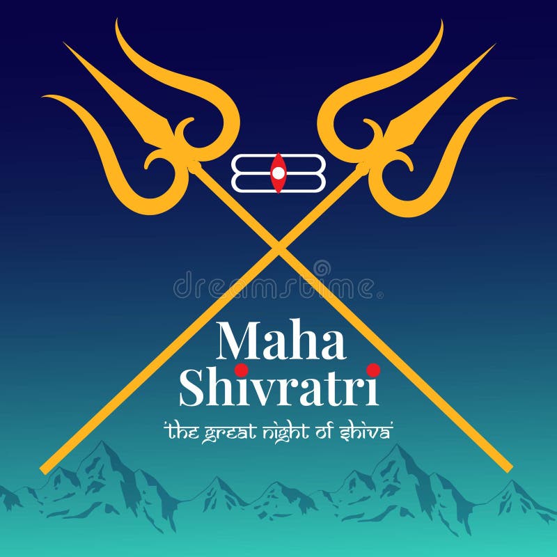 Happy Maha Shivratri Banner Design Stock Vector - Illustration of ...
