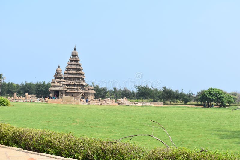 Mahabalipuram Temple Full View of Gopuram Stock Image - Image of ...