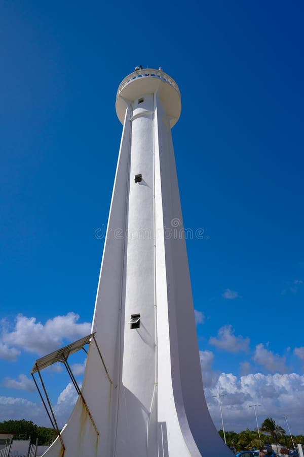 Mahahual Lighthouse in Costa Maya Mexico Stock Photo - Image of summer ...