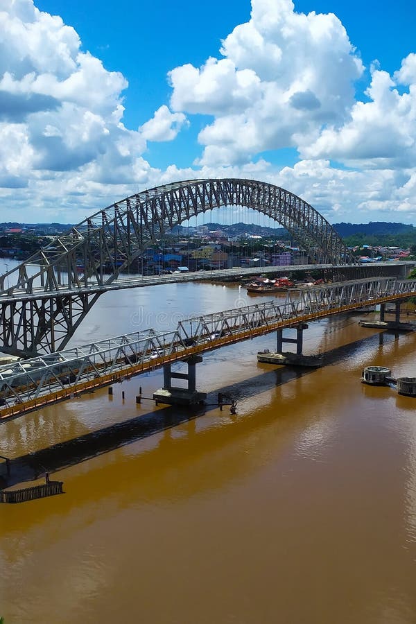 Mahakam River, Samarinda stock image. Image of mahakam - 226205177