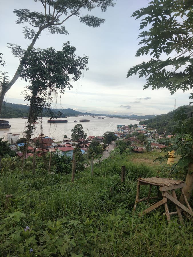Mahakam River in Samarinda, Indonesia Stock Photo - Image of samarinda ...