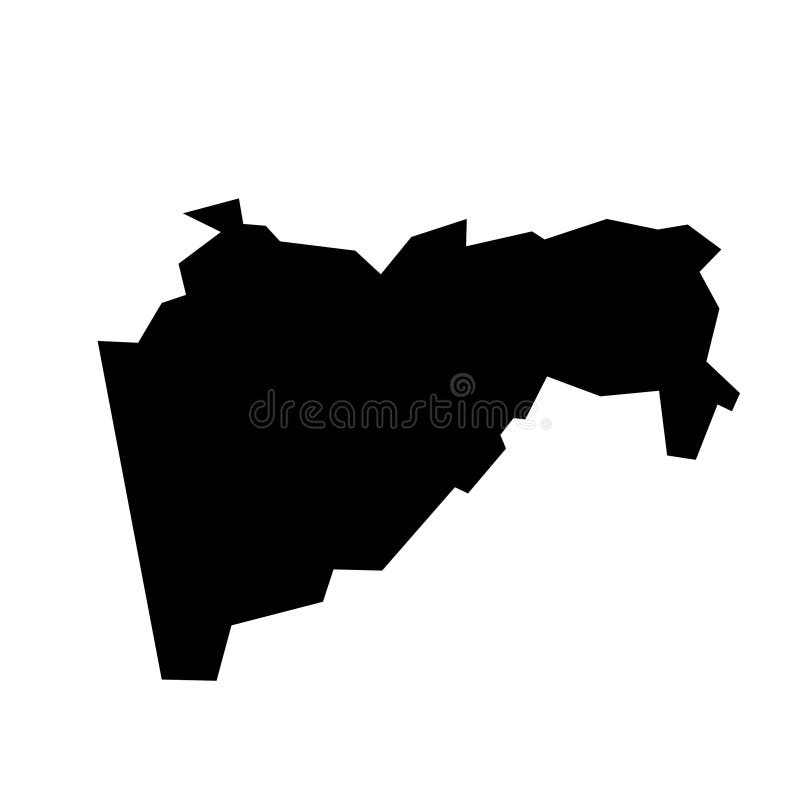 Maharashtra Map in Geometric Form Vector Illustration Stock Vector ...