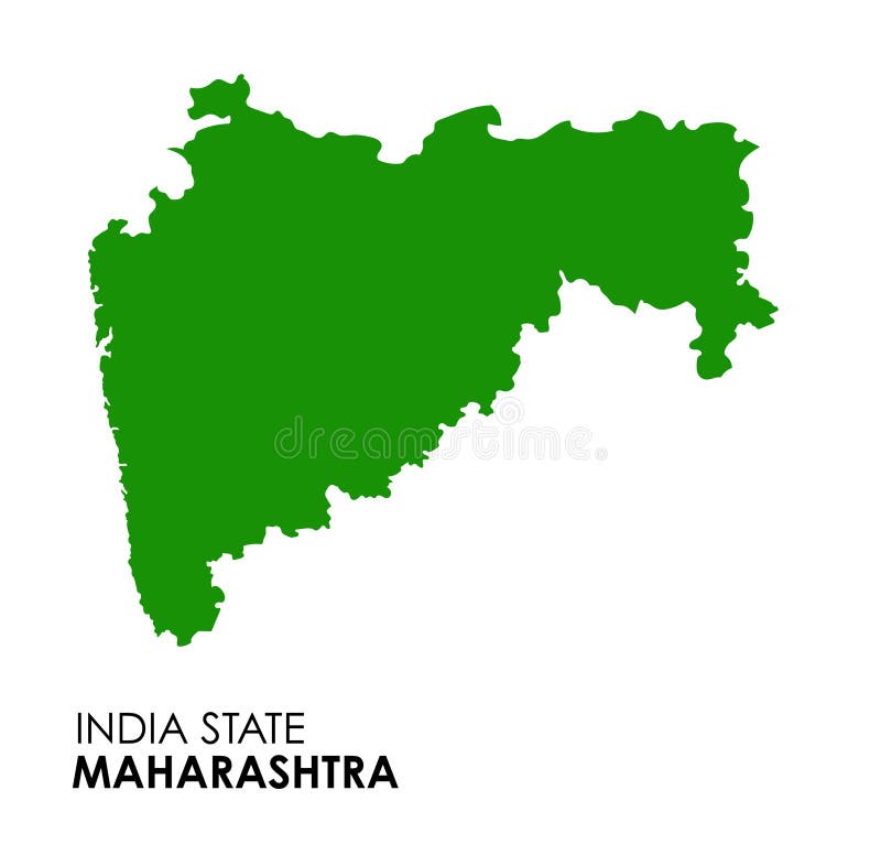 Maharashtra Map of Indian State. Maharashtra Map Vector Illustration ...