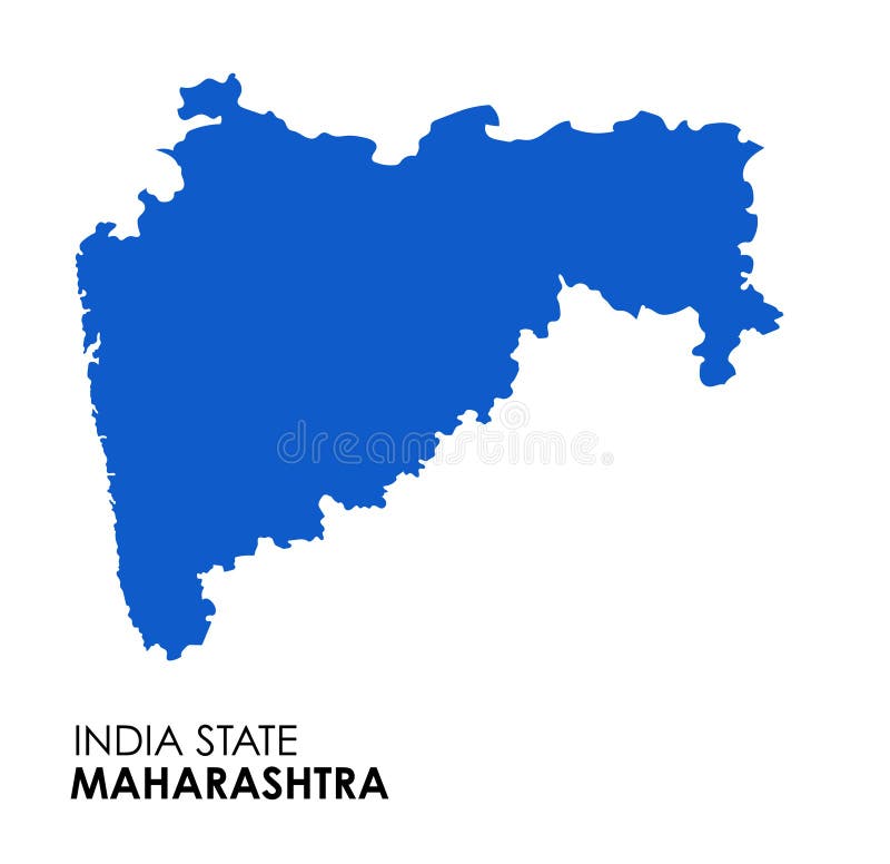 Maharashtra Map of Indian State. Maharashtra Map Vector Illustration ...