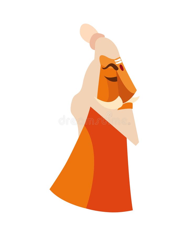Maharishi Valmiki Jayanti Profile Stock Vector - Illustration of ...