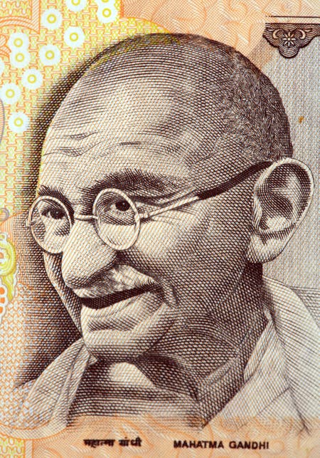 Mahatma Gandhi on Currency Note Stock Image - Image of great, indian ...