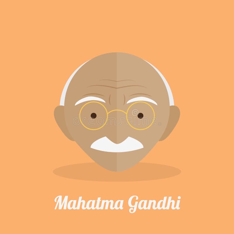Mahatma Gandhi. Minimalist Portrait. Non-violence Concept. Vector ... Mahatma Gandhi. Minimalist Portrait. Non-violence Concept. Vector ...