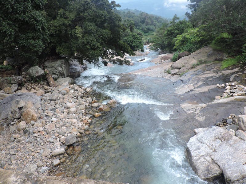 The Mahaweli River that Flows from the Mountains Stock Image - Image of ...