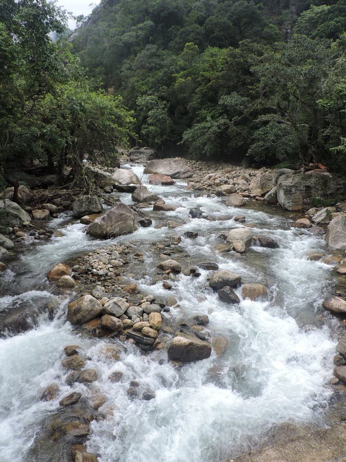 The Mahaweli River that Flows from the Mountains Stock Photo - Image of ...