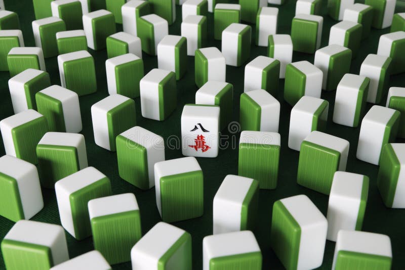 Mahjong stock image. Image of white, messy, mahjong, geometrical - 56640737