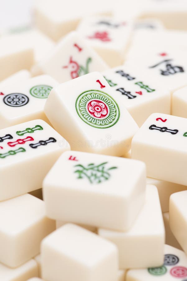Mahjong board game pieces stock photo. Image of object - 29380058