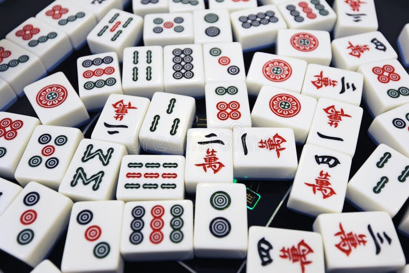 Mahjong chino foto de archivo. Imagen de fondo, dados - 20599998