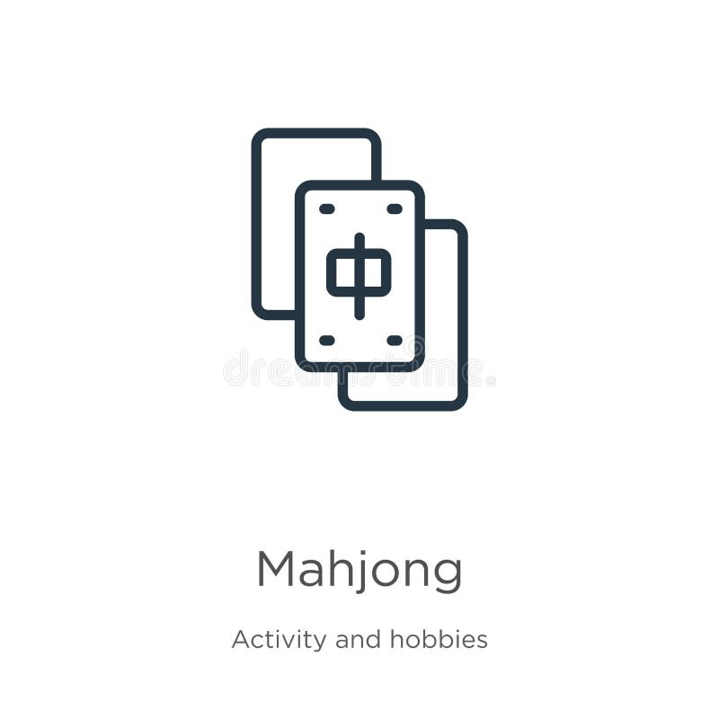Linear Mahjong Outline Icon Stock Illustrations – 462 Linear Mahjong ...
