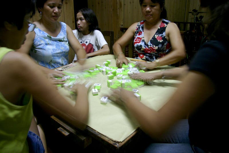 Mahjong Players editorial photography. Image of philippines - 4226332