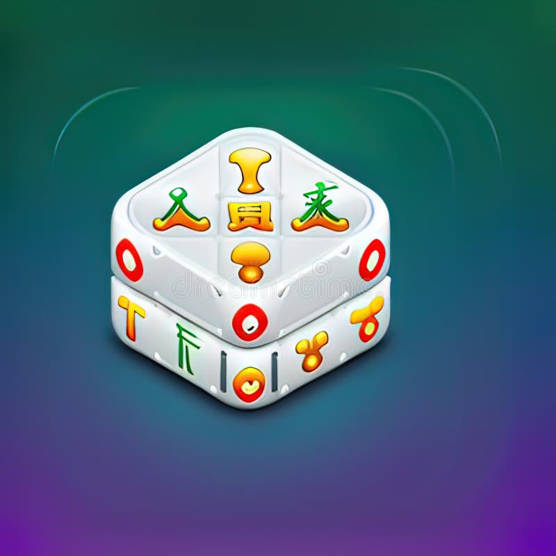 Mahjong Software App Icon. Generative AI. Stock Illustration ...
