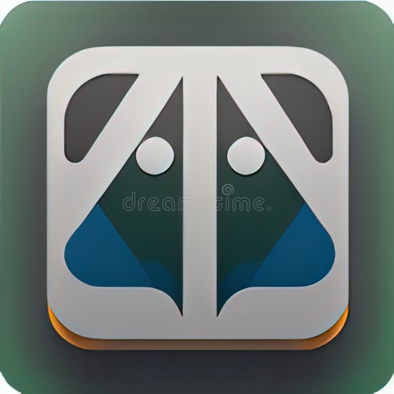 Mahjong Solitaire Software App Icon. Generative AI. Stock Photo - Image ...