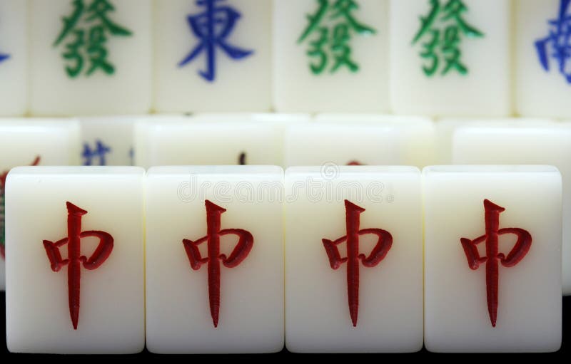 Mahjong Tile. stock photo. Image of mahjong, luck, game - 4656158