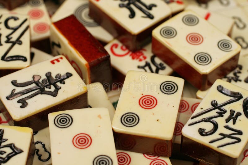 Mahjongg Pieces stock image. Image of pieces, japanese - 32958887