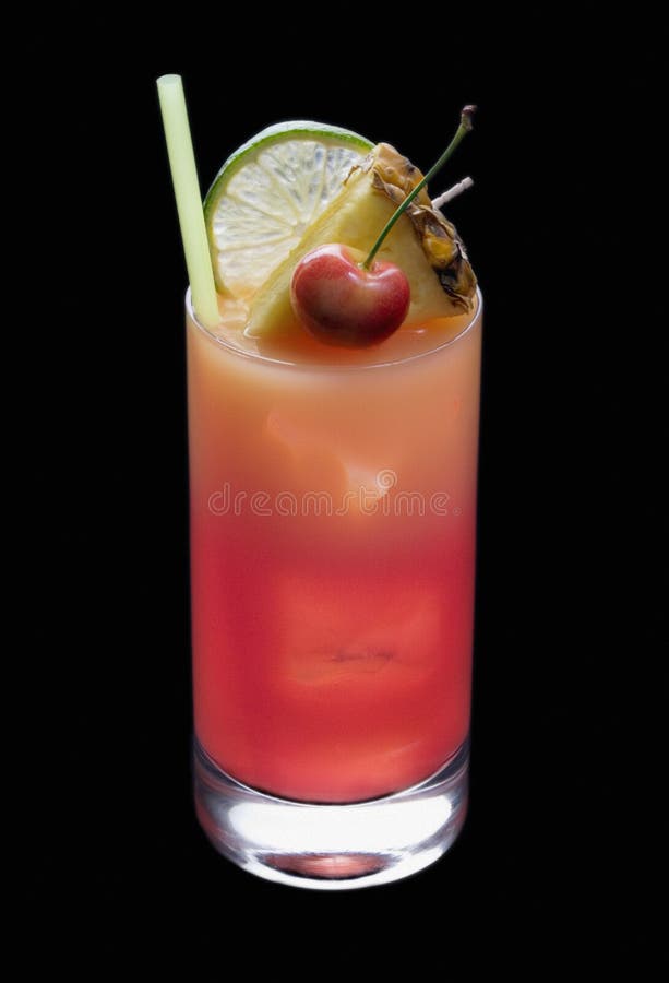 Mai Tai Colourful Cocktail Black Background Stock Photos - Free ...