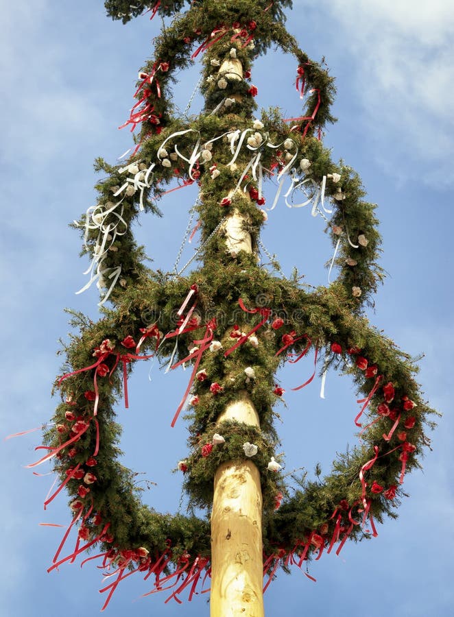 Maibaum stockfoto. Bild von nachricht, traditionell, hölzern - 36138000