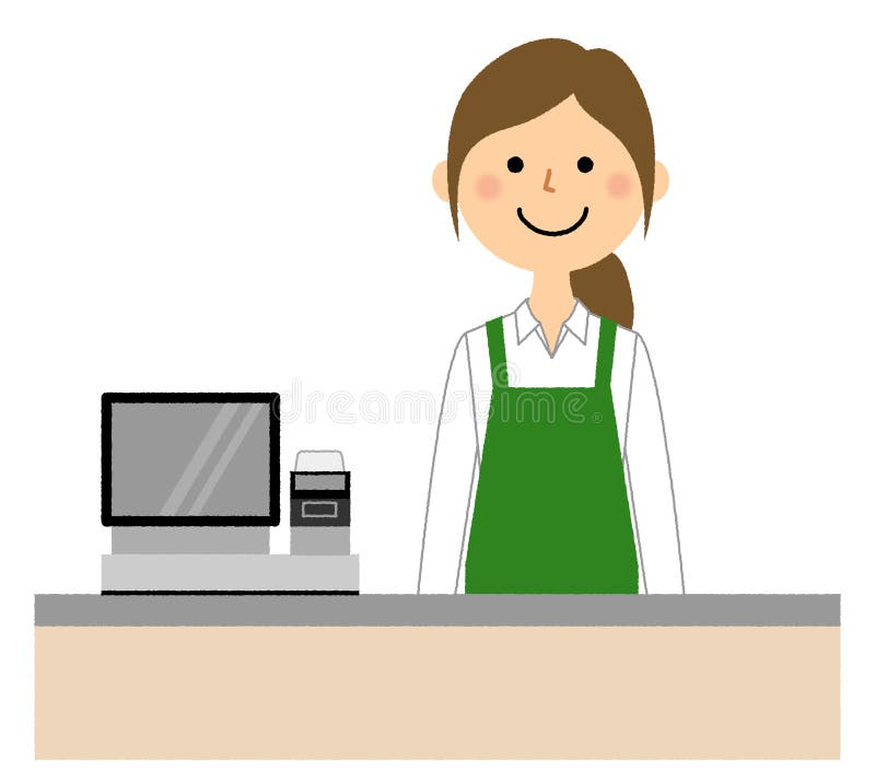 Convenience Store Clerk Stock Illustrations – 66 Convenience Store ...