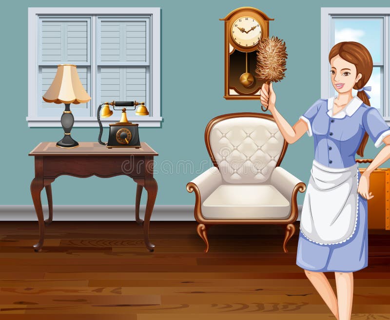 A house maid stock vector. Illustration of motherhood - 35501773