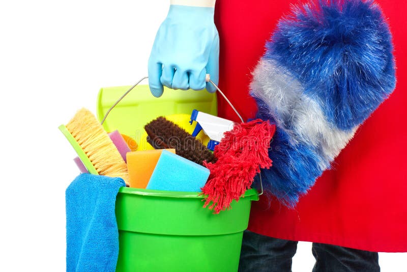 Maid Hands with Cleaning Tools. Stock Image - Image of janitor, maid ...