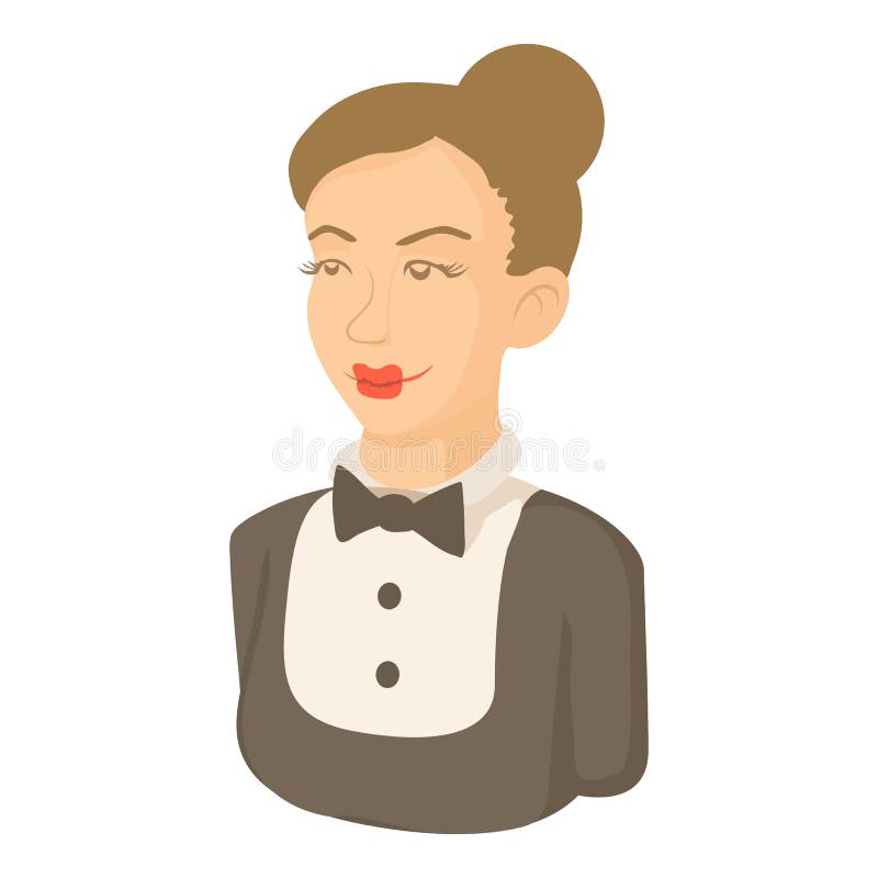 Maid Costume Icon, Black Monochrome Style Stock Illustration ...